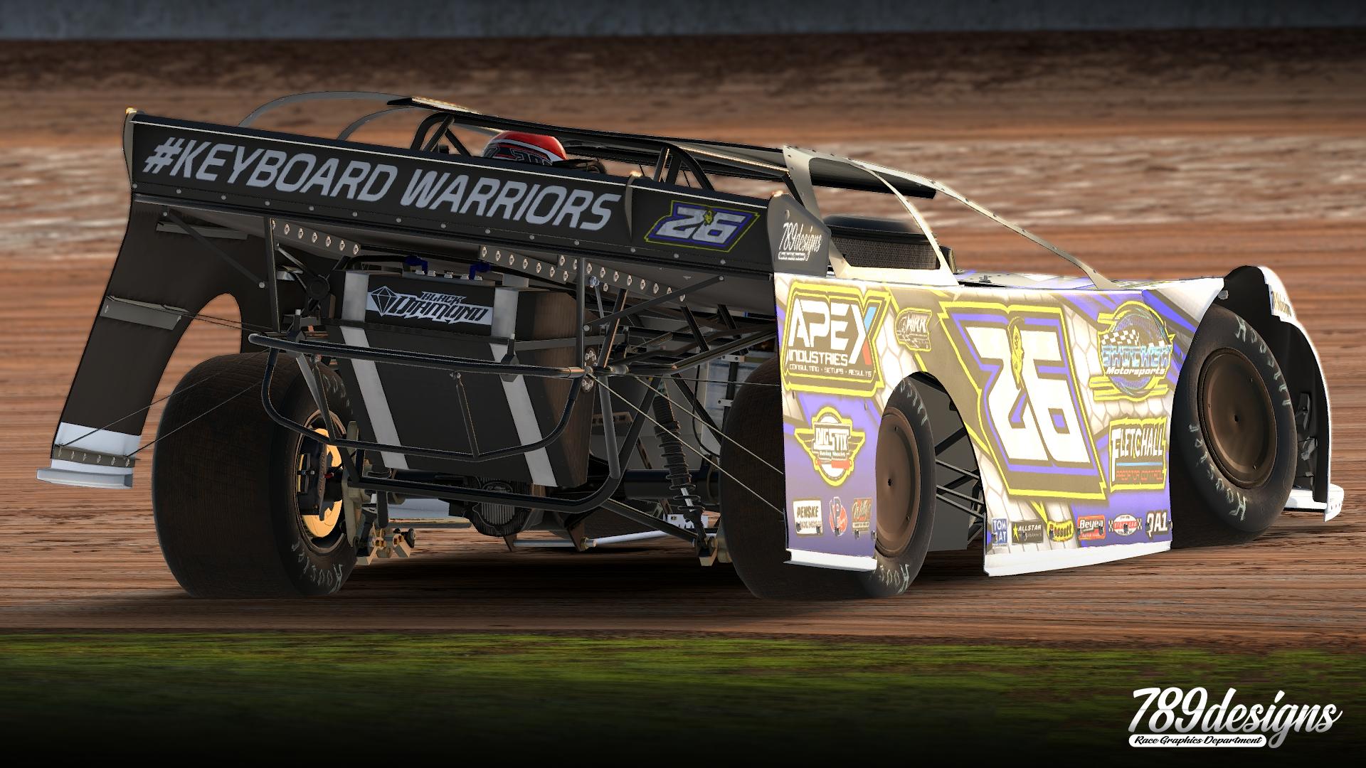 Matt Fletchall Dirt Late Model by Garrett Marshall - Trading Paints