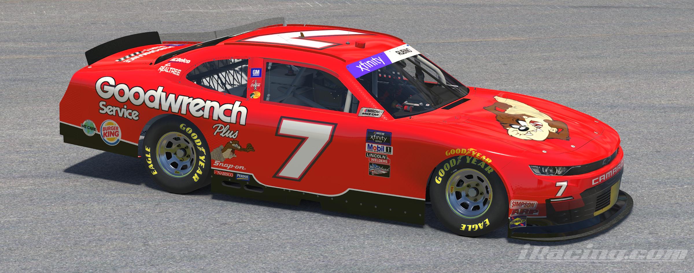 Justin Allgaier Goodwrench Taz by John Rubino - Trading Paints
