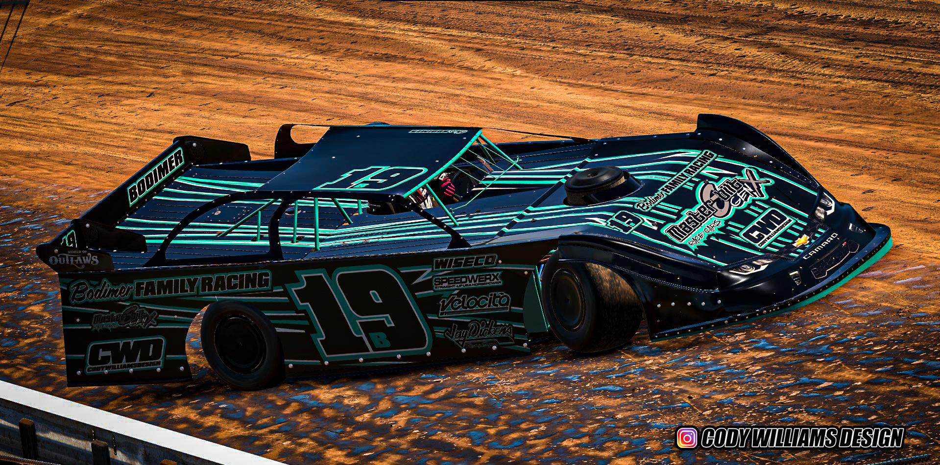Chris Bodimer Dirt Late Model! by Cody G Williams - Trading Paints