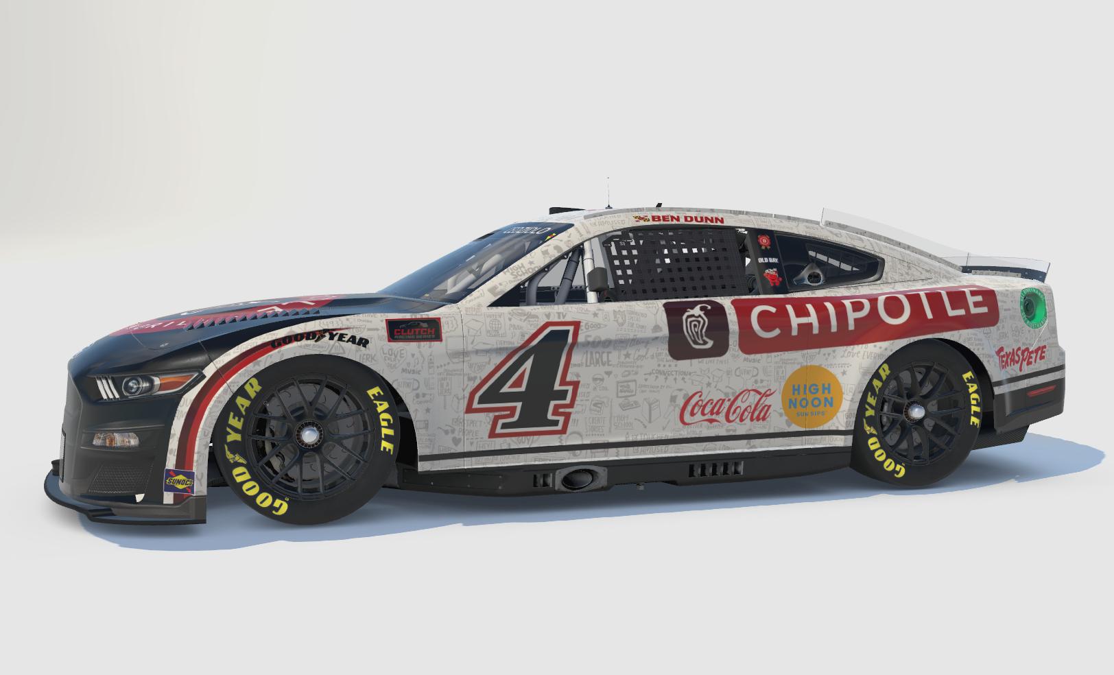Chipotle NASCAR Cup Series Next Gen Ford Mustang by Travis Cedzidlo ...