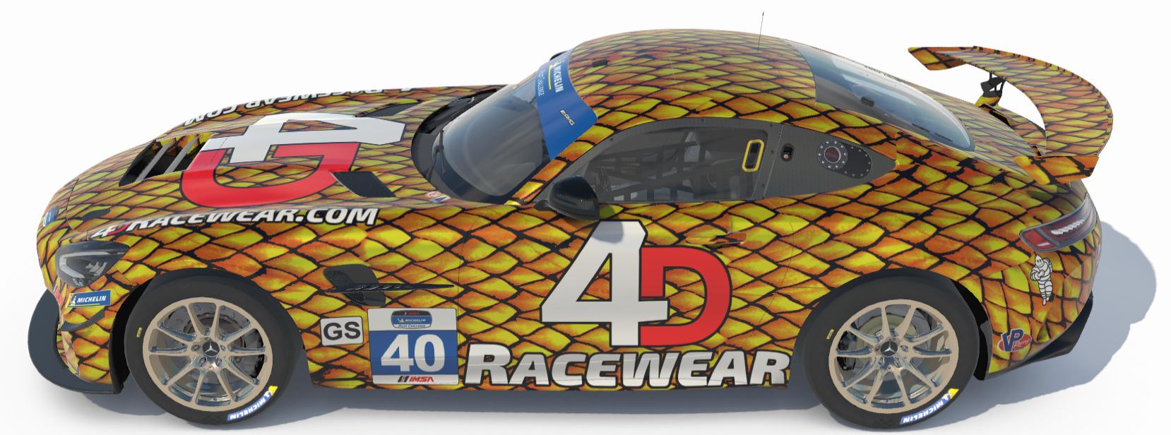 4D Mercedes GT4 Yorgle by Jim H. - Trading Paints