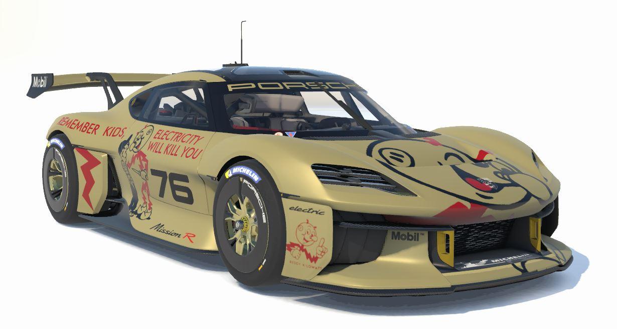 Porsche Mission R Reddy Kilowatt Yellow by Scott Lear - Trading Paints