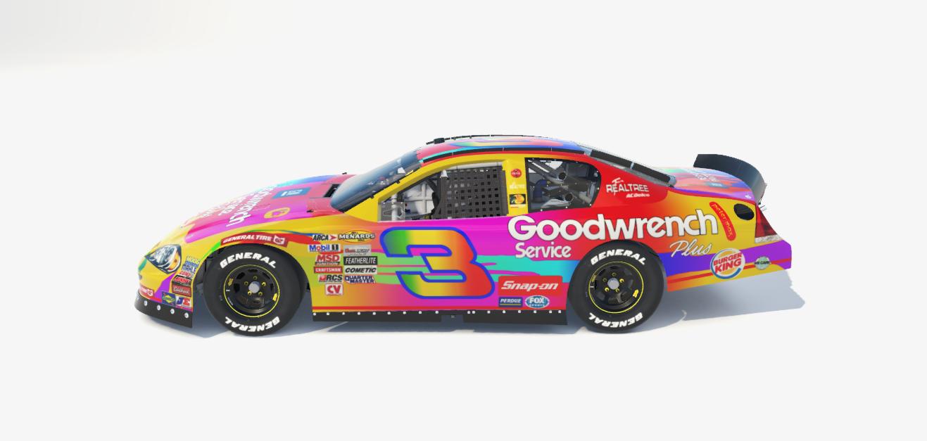 #3 Dale Earnhardt Peter Max Replica w/Spec and Custom Number by Calvin ...