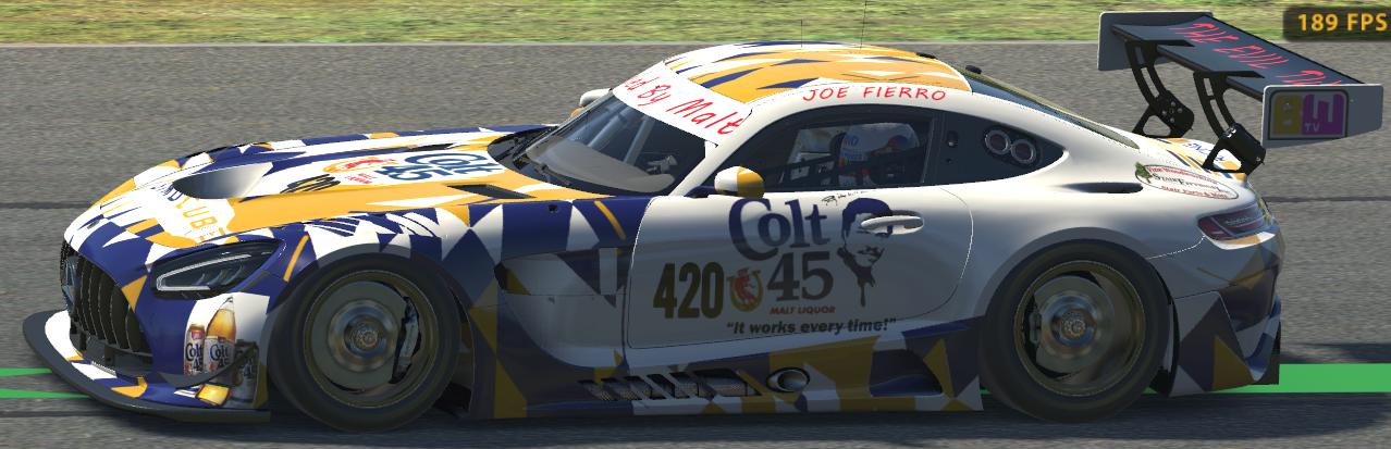 Colt 45 Joe Fierro Mercedes AMG GT3 2020 by Todd Schwarz - Trading Paints