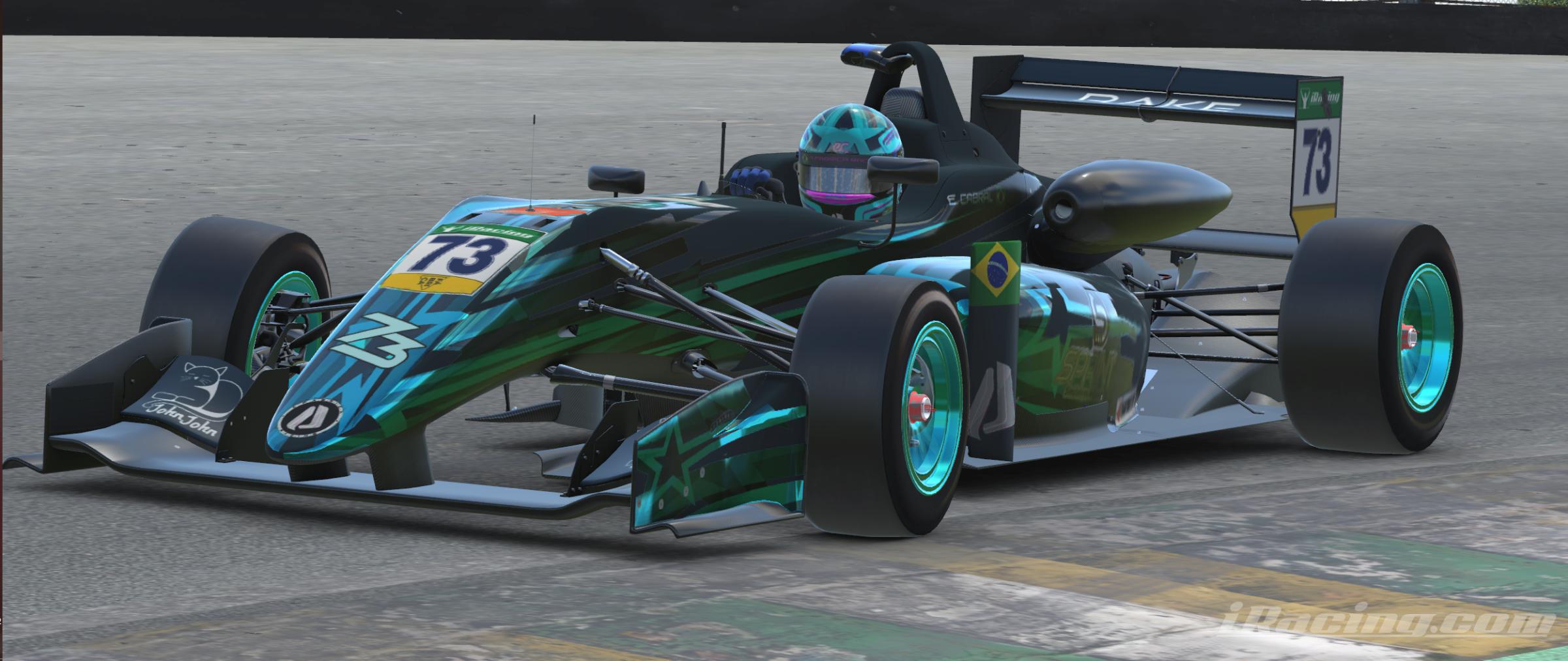 Dallara F312 F3 - AFR Green Cabral by Emerson Cabral - Trading Paints