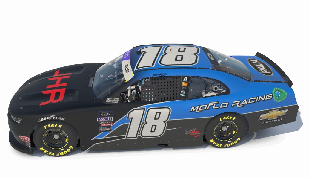 BLUE MOFLO XFINITY CAMARO by Jameson Miller - Trading Paints