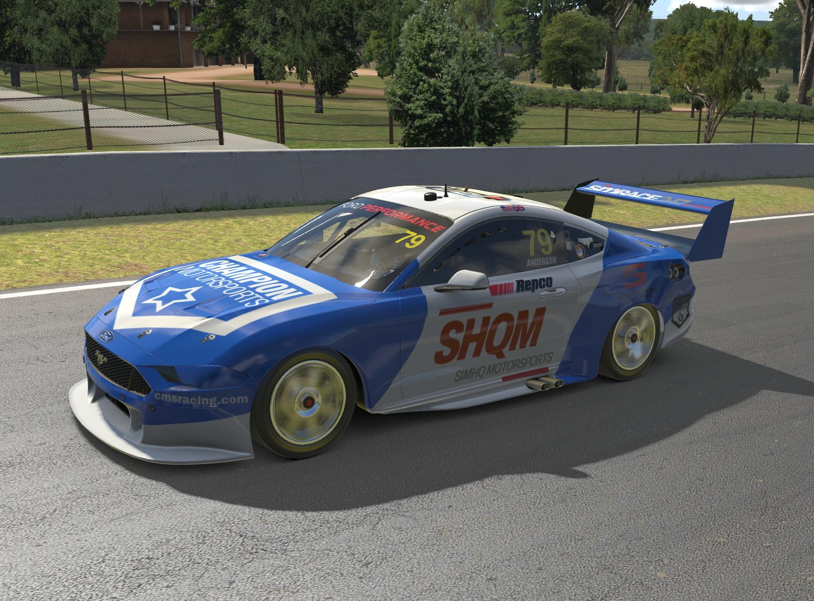CMS Supercars Ford SimHQ branding by David Anderson - Trading Paints
