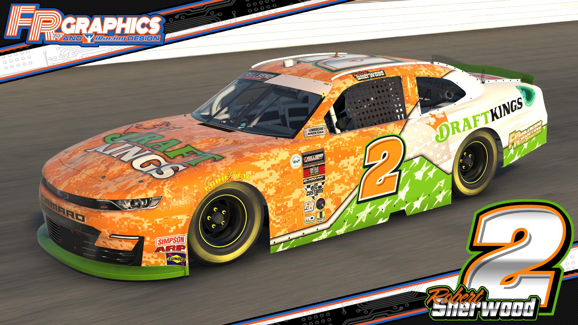 Robert Sherwood 2022 Patriotic FSRL Chevrolet Camaro by Manix Furqueron ...