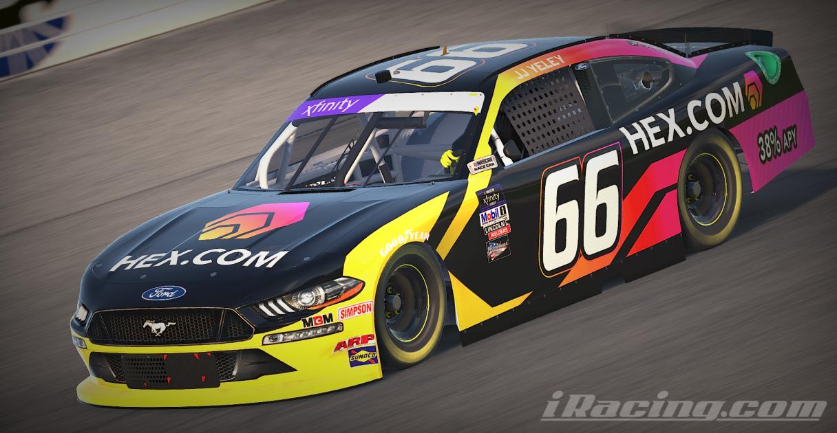 JJ Yeleys #66 Hex.com Xfinity Ford Mustang (CUSTOM NUMBER) by Aidan L ...