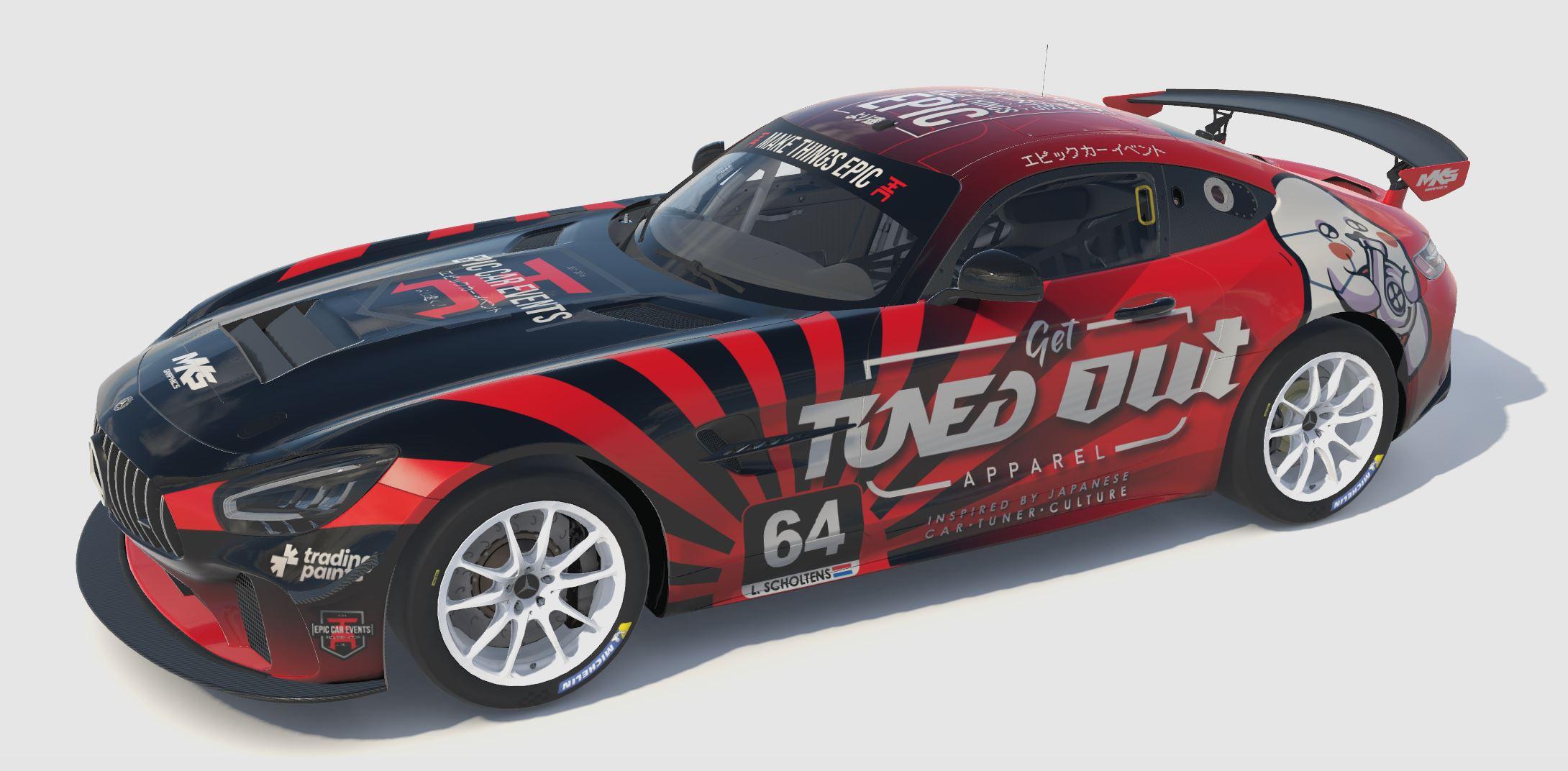 ECE + Tuned Out Mercedes GT4 livery One by Nick Naethuijs - Trading Paints