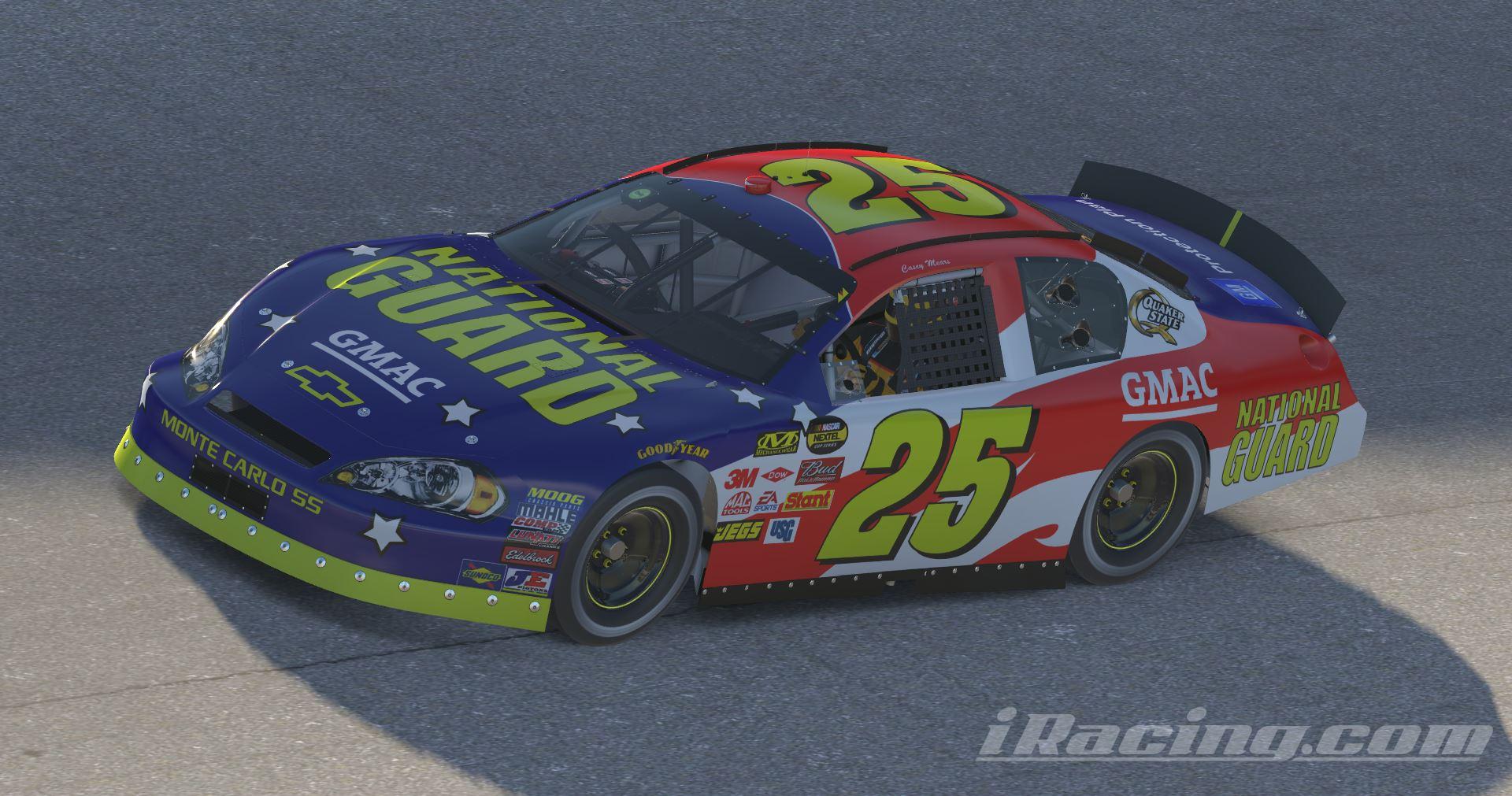 Casey Mears #25 National Guard Chevy by Brandon Tregembo - Trading Paints