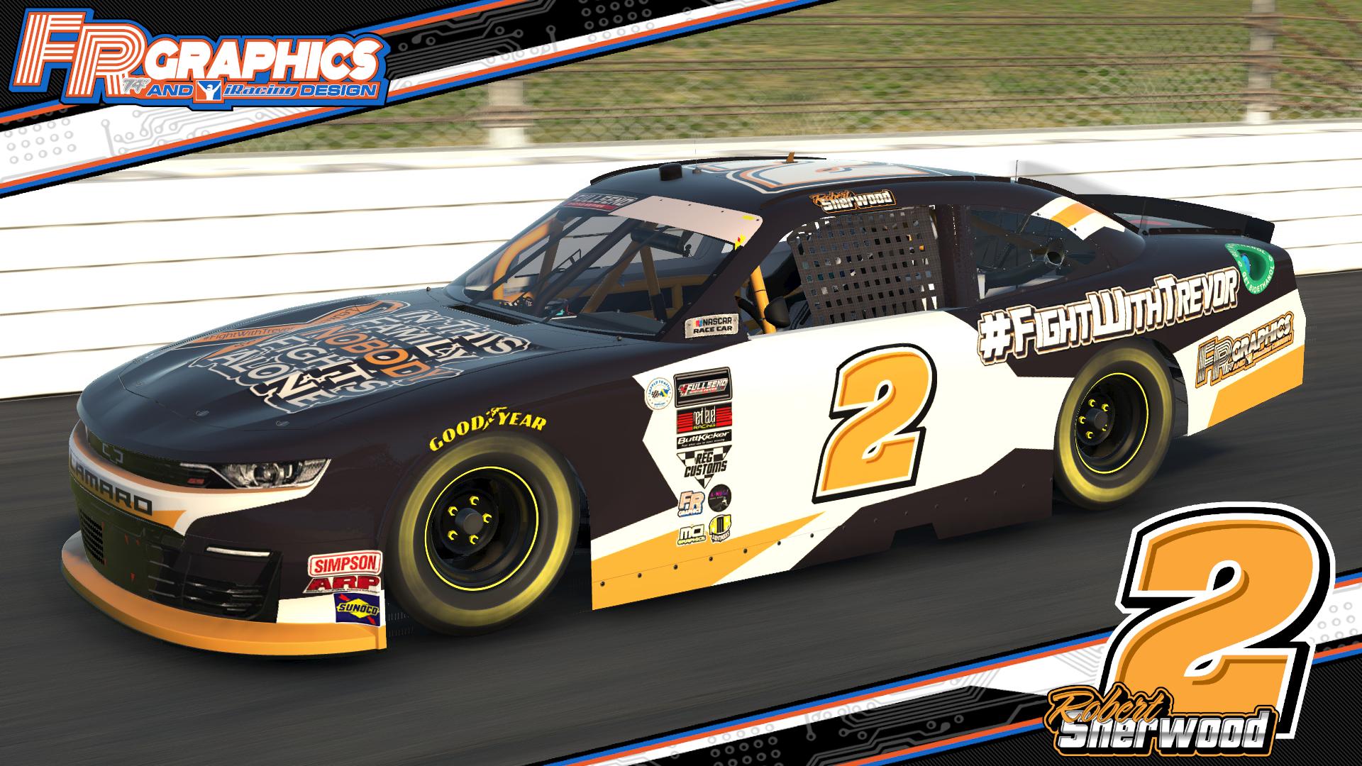 Robert Sherwood 2022 #FightWithTrevor FSRL Chevrolet Camaro by Manix ...