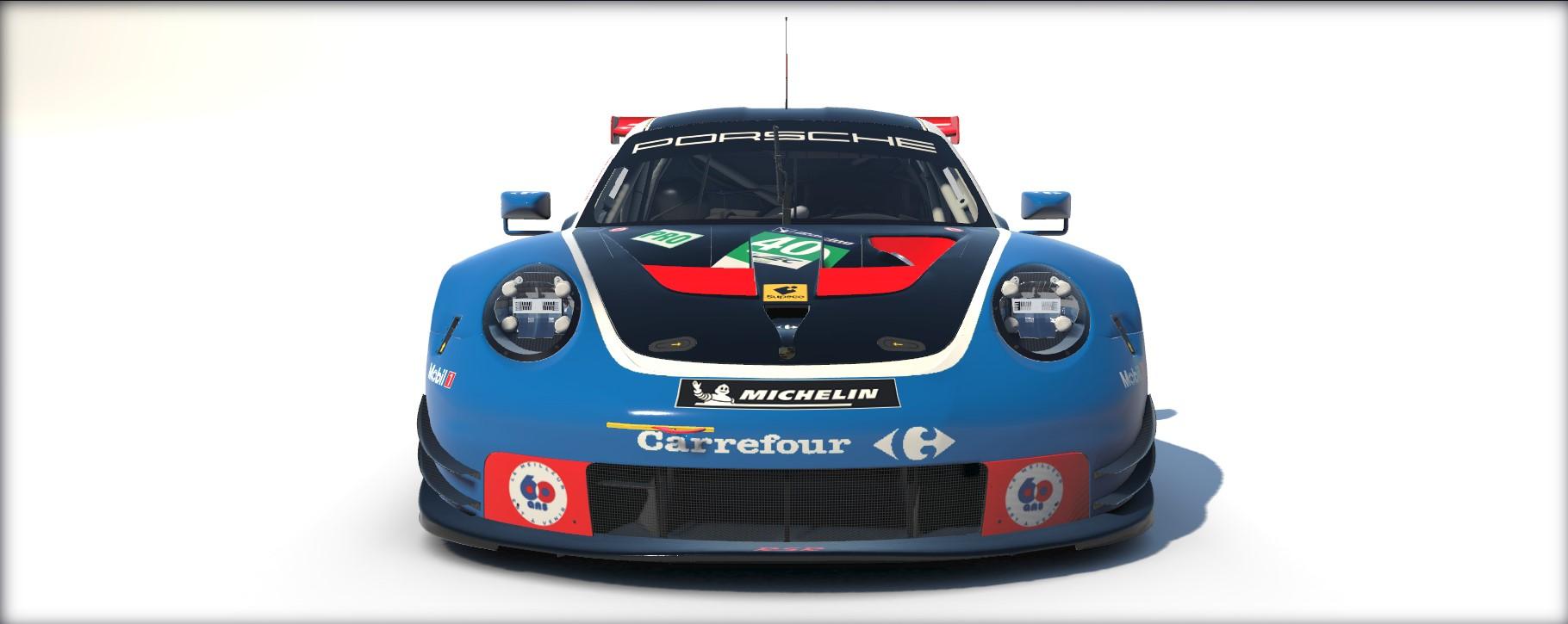 Porsche 911 RSR Carrefour livery by Anthony Quaranta - Trading Paints
