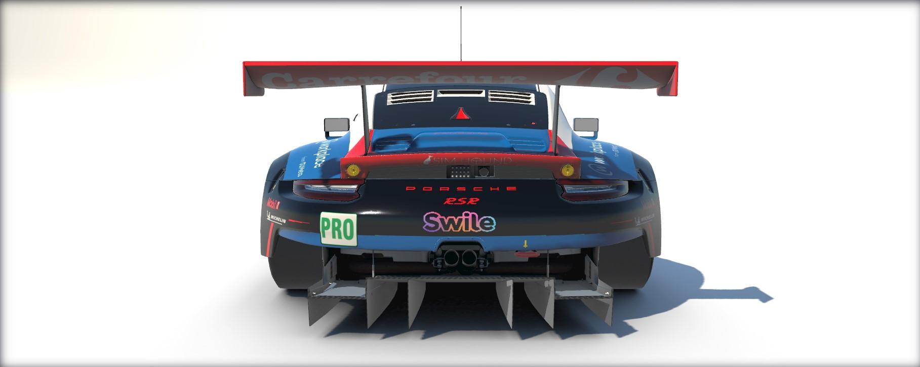 Porsche 911 RSR Carrefour livery by Anthony Quaranta - Trading Paints