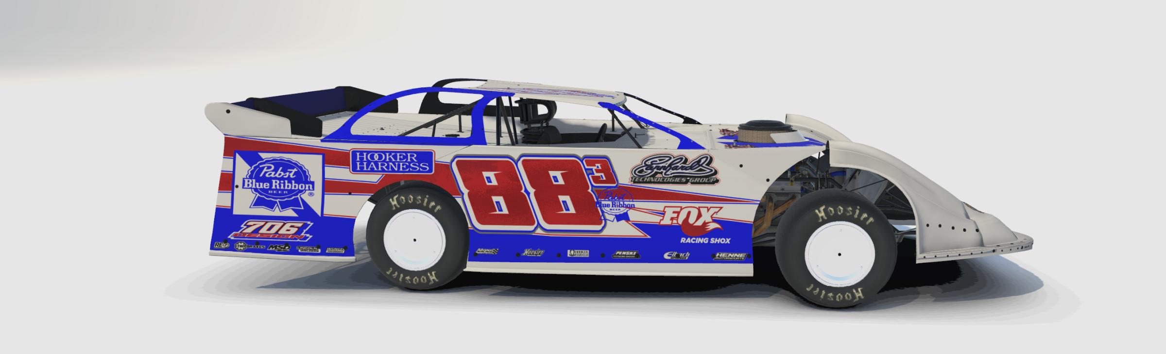 Bud Molyneux blue ribbon car by Jacob Folds - Trading Paints