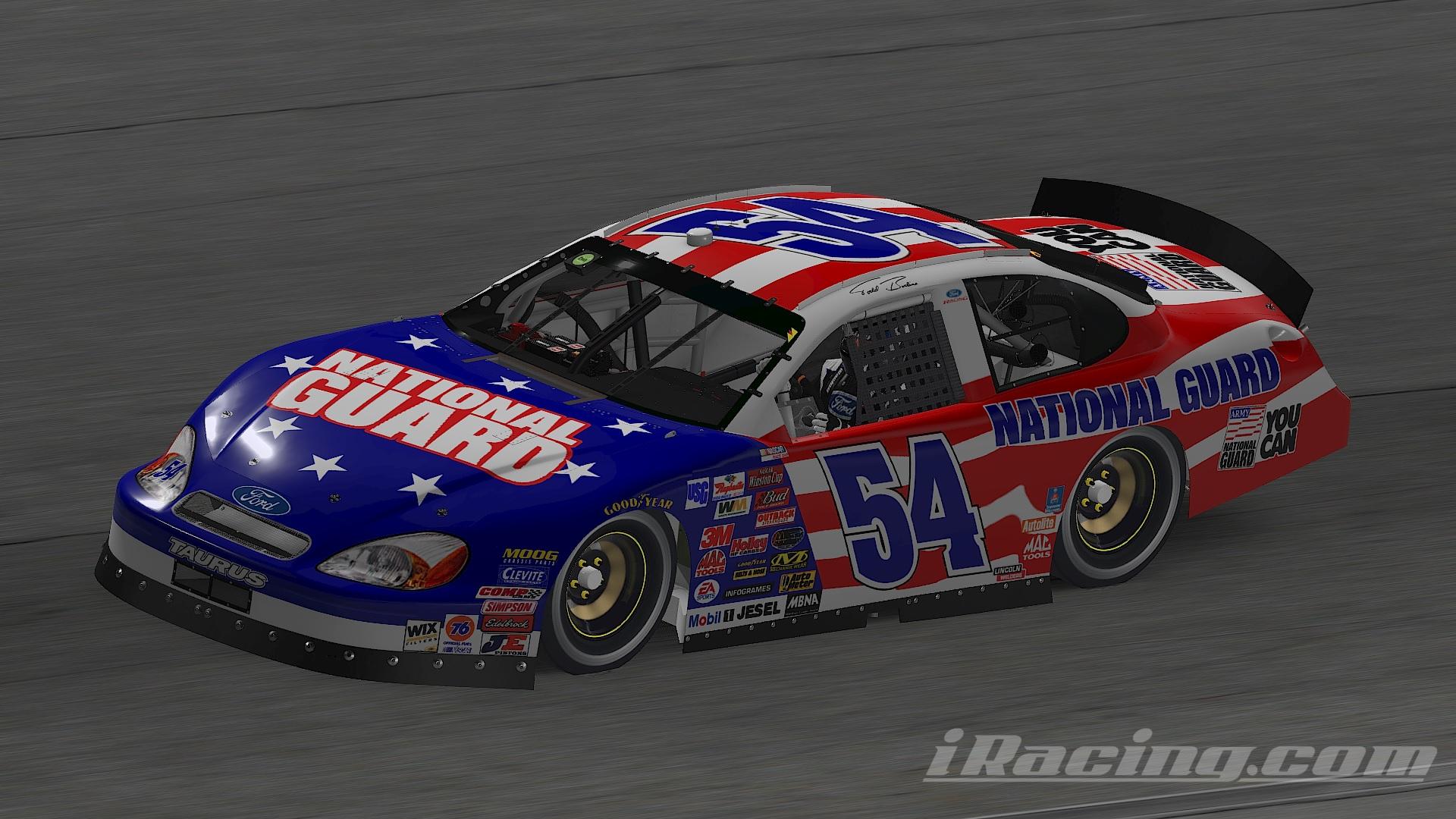 #54 Todd Bodine 2003 National Guard Ford Taurus Sim Stamped Number by Christian Budd - Trading ...