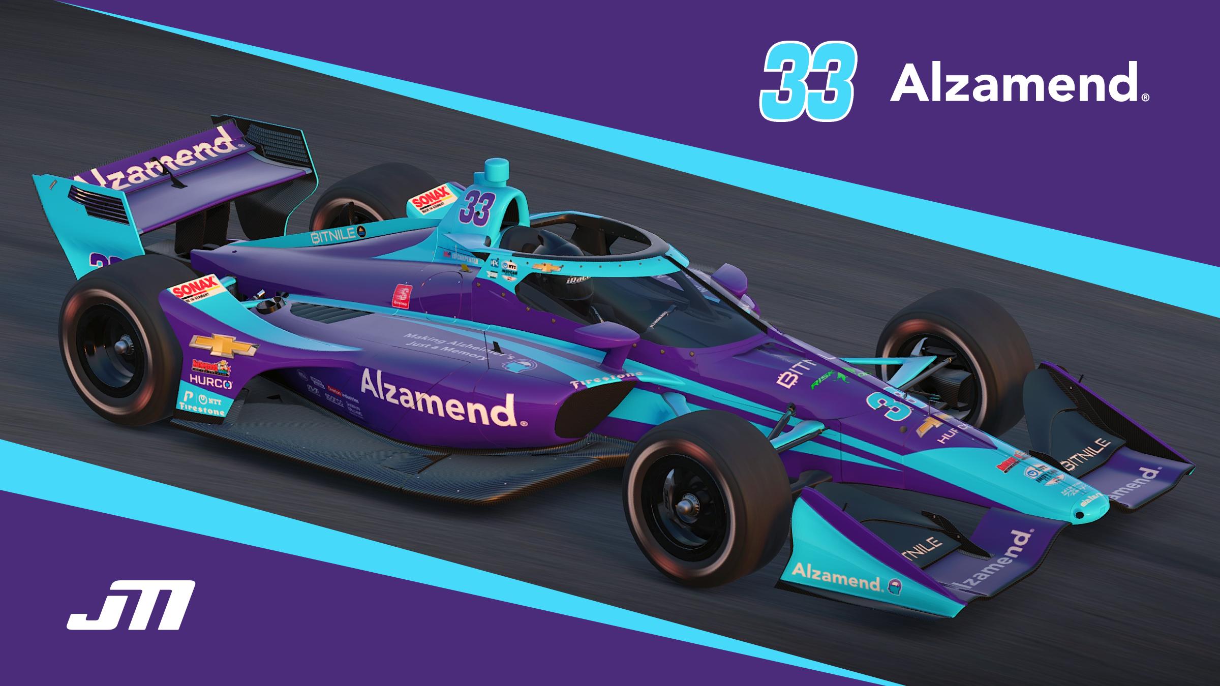 2022 Ed Carpenter #33 Alzamend IndyCar with Custom Number by Jeff ...