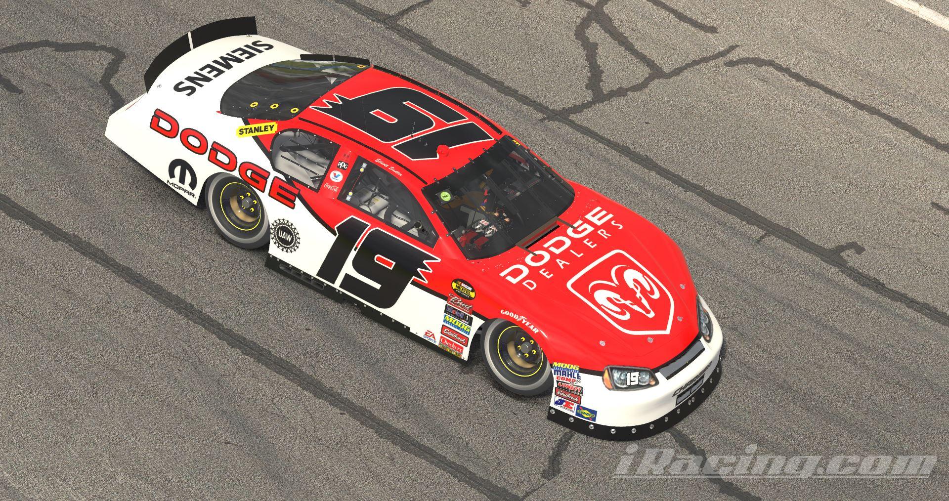 Elliott Sadler #19 Dodge Dealers Charger by Brandon Tregembo - Trading ...