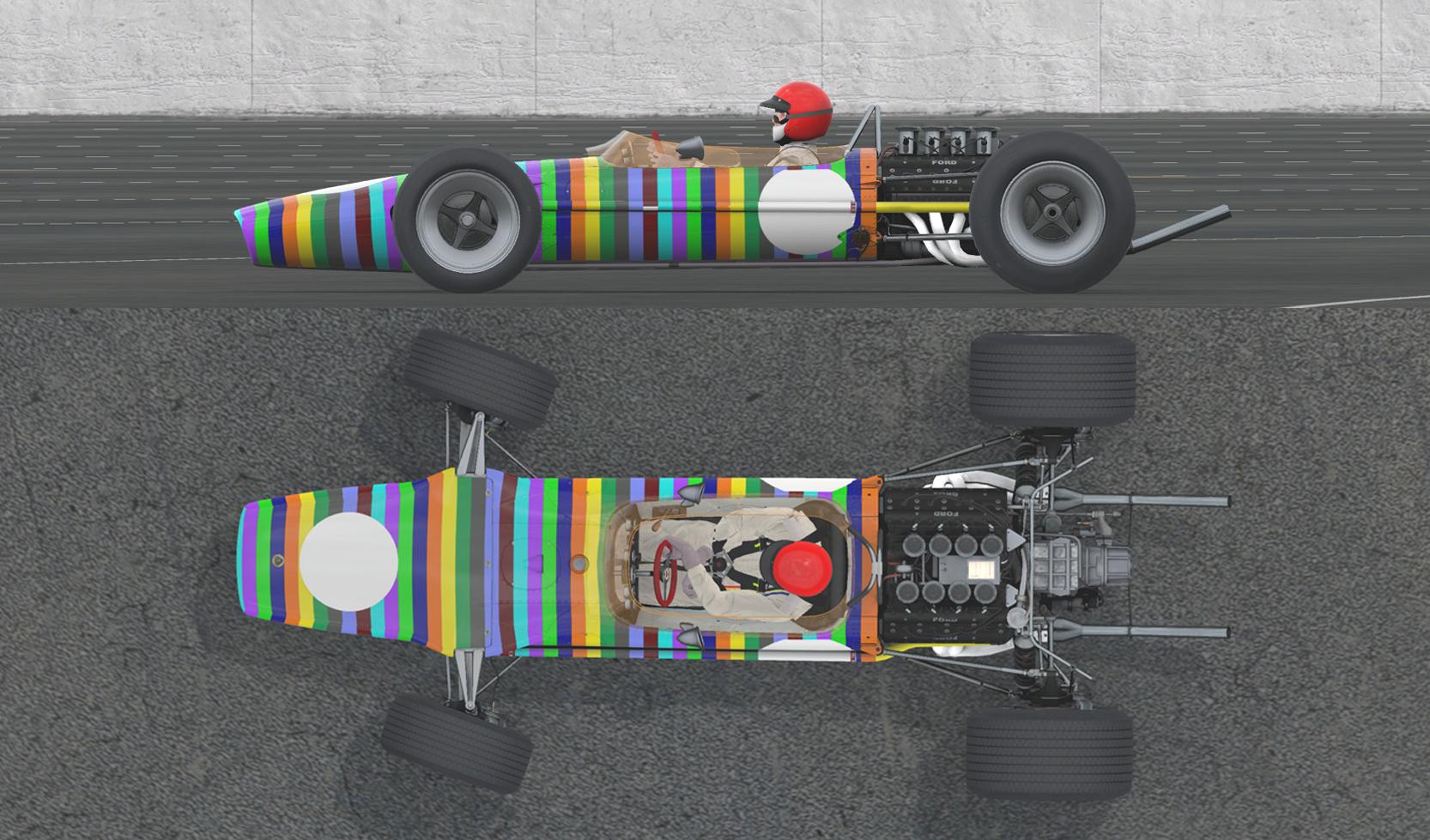 Lotus 49 Stripes by Clyde Coman - Trading Paints