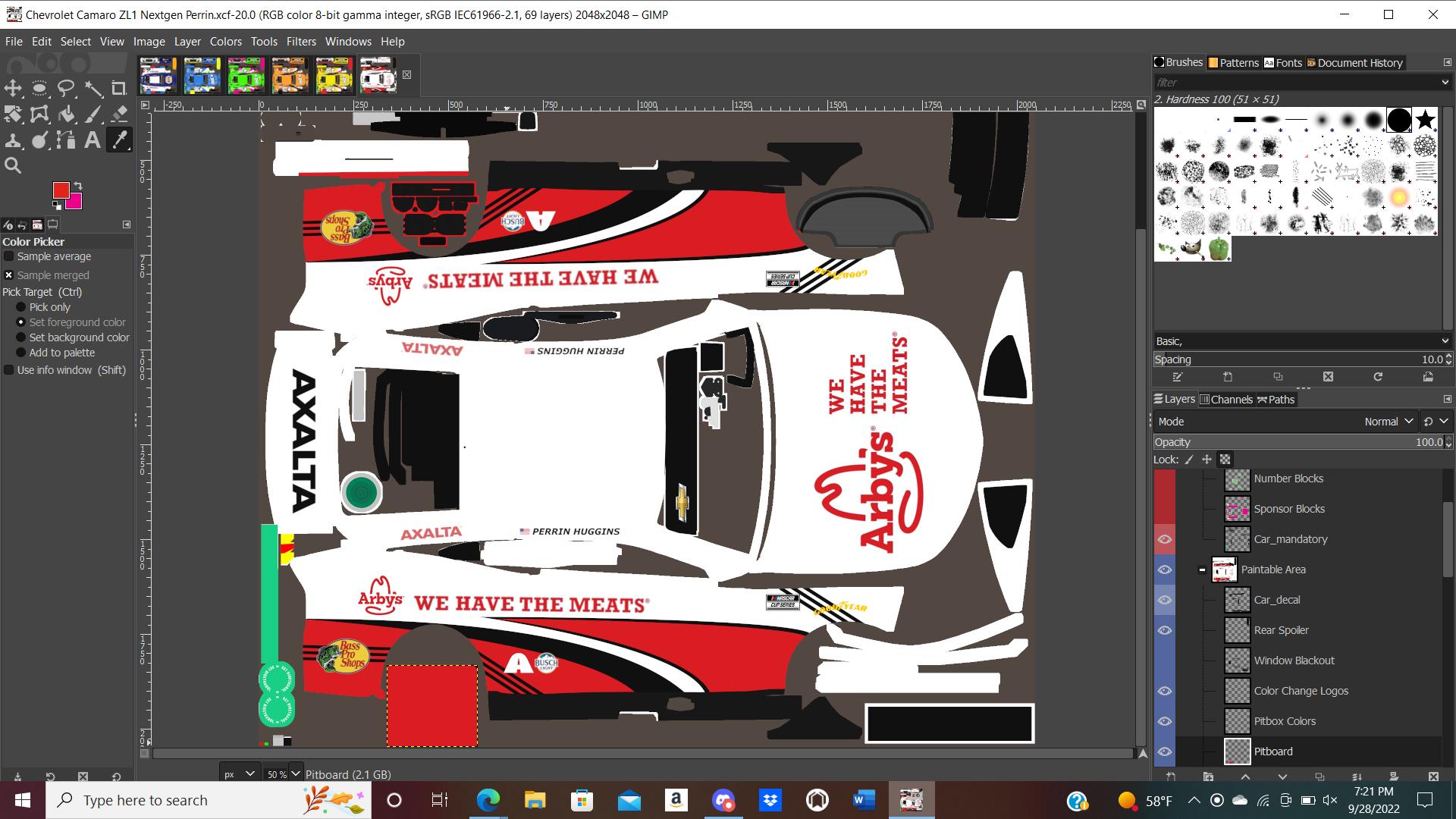 Chevrolet Camaro ZL1 Nextgen Perrin by James Fillers - Trading Paints