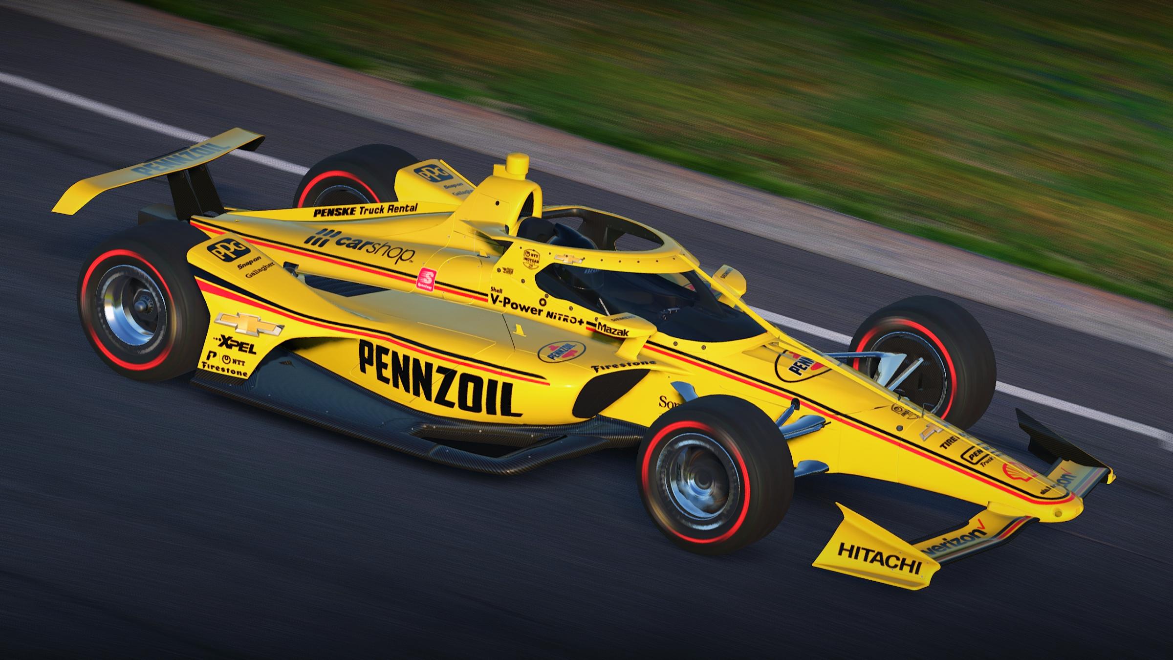 2022 Scott McLaughlin Pennzoil IndyCar by Jeff McKeand - Trading Paints