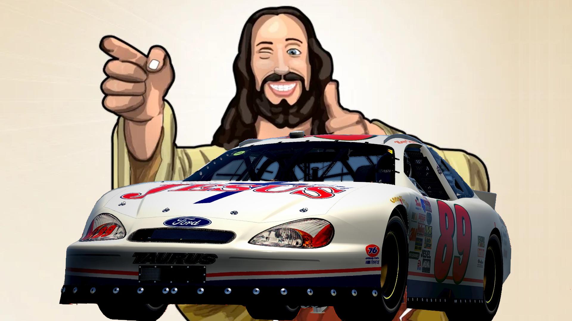 #89 Morgan Shepherd 2003 Racing with Jesus Ford Taurus Sim Stamped ...