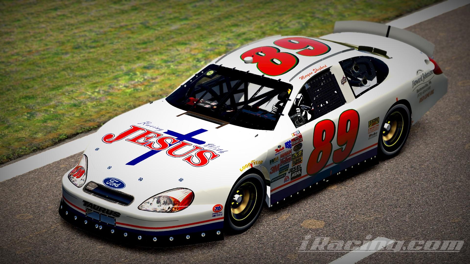 #89 Morgan Shepherd 2003 Racing with Jesus Ford Taurus Sim Stamped ...
