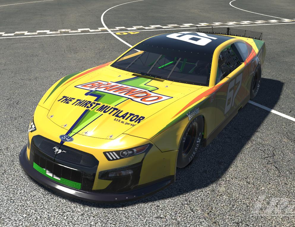 Brawndo Mustang Super Late Model by David K. - Trading Paints