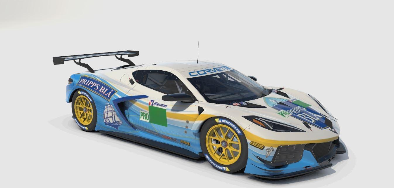 Pripps Bla Corvette C8.R GTE .... NO# by Bernie Mobbs - Trading Paints