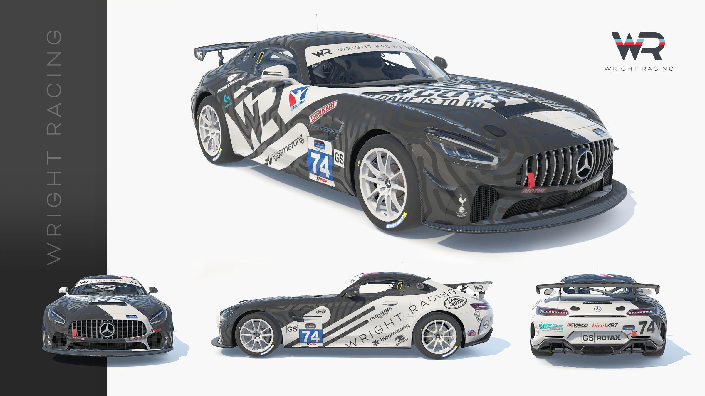 Wright Racing Mercedes AMG GT4 by Shay W. - Trading Paints