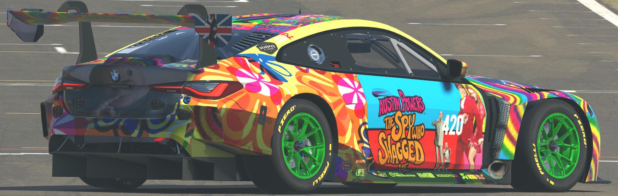 Austim Powers BMW M4 GT3 by Todd Schwarz - Trading Paints