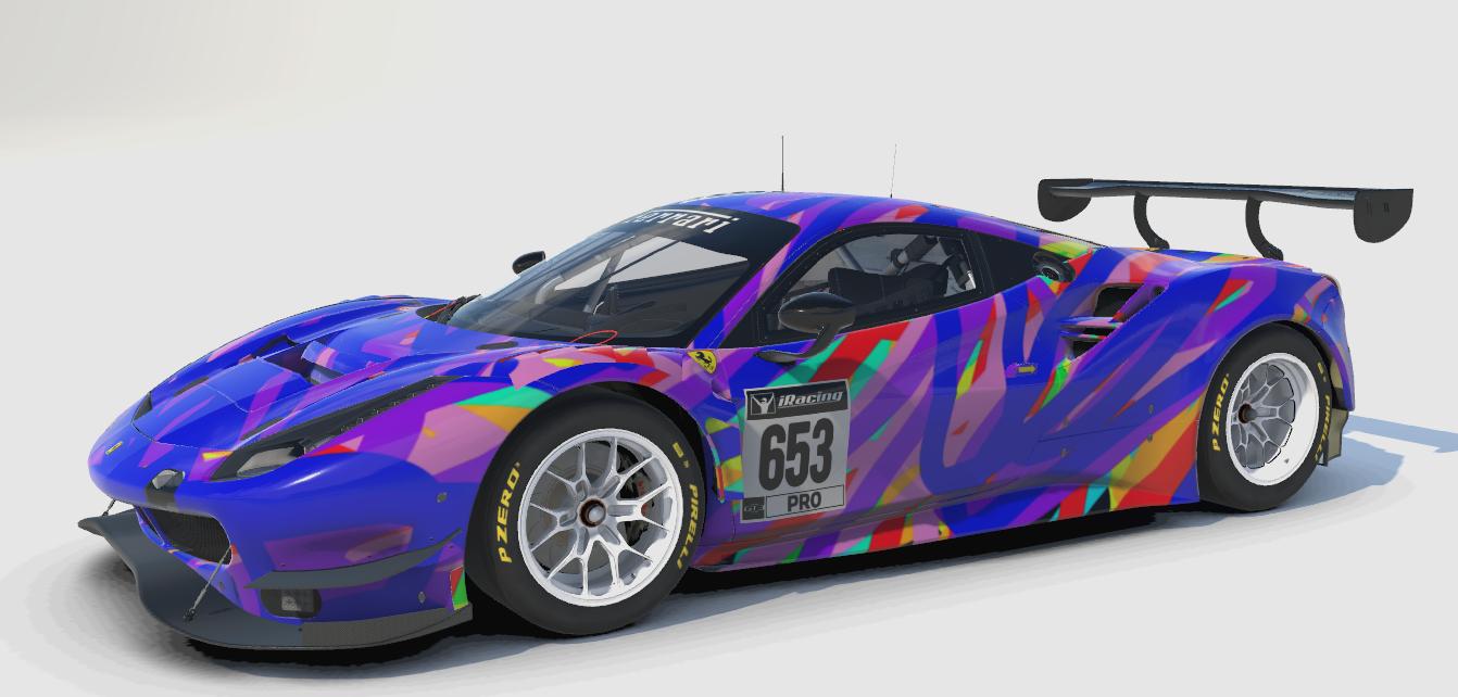 Ferrari 488 EVO GT3 art car by James S - Trading Paints