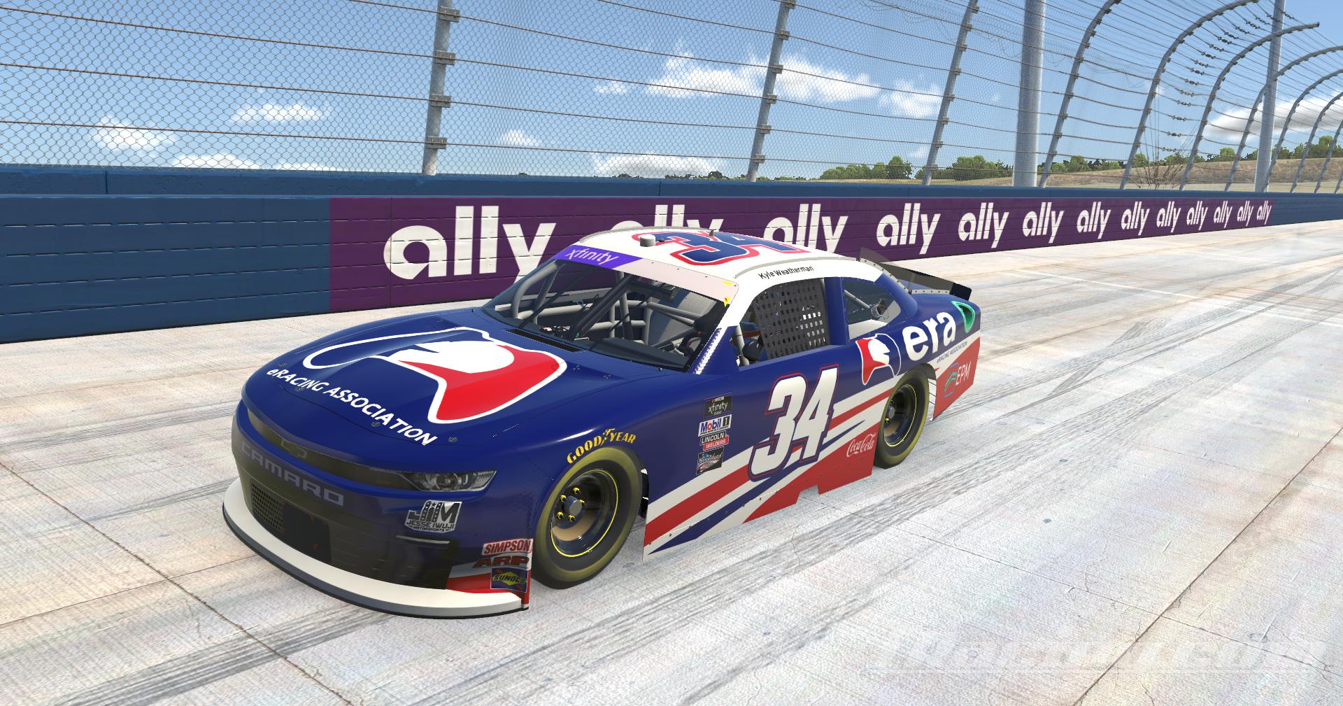 Kyle Weatherman 2022 eRacing Association with number by Martin Roberg ...