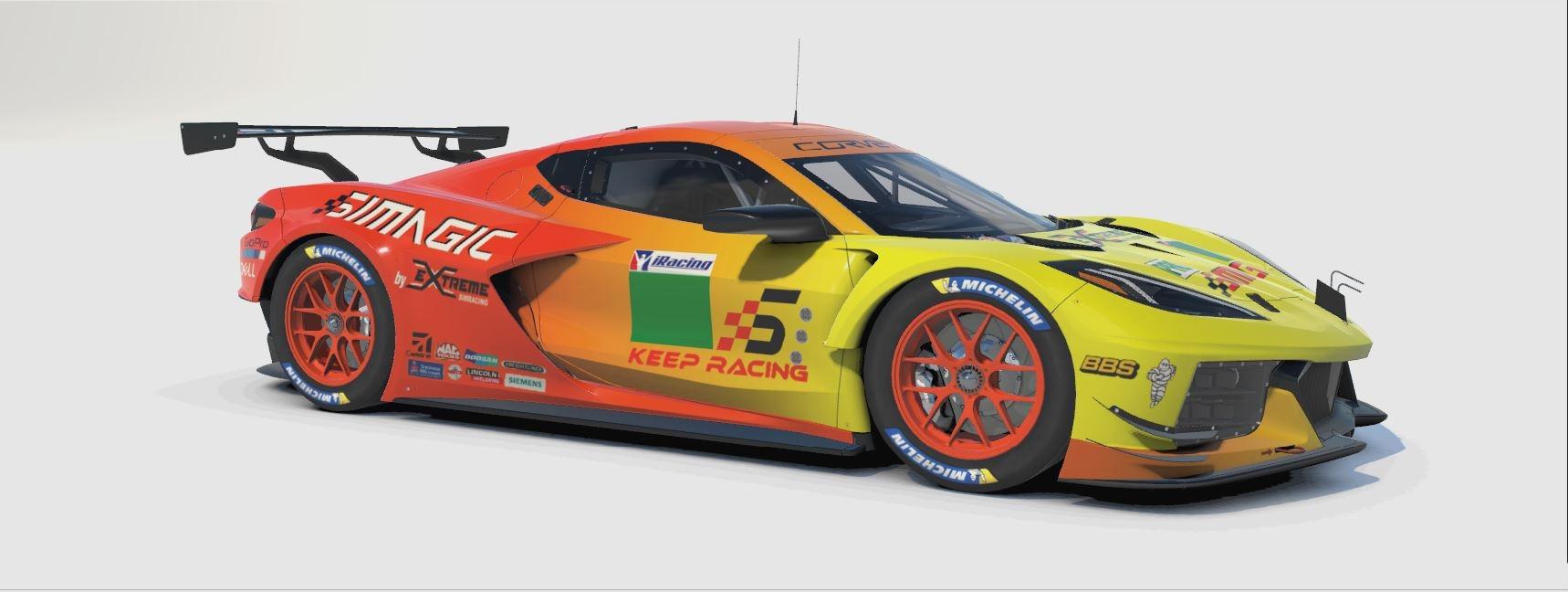 SIMAGIC Corvette C8.R GTE .... NO# by Bernie Mobbs - Trading Paints