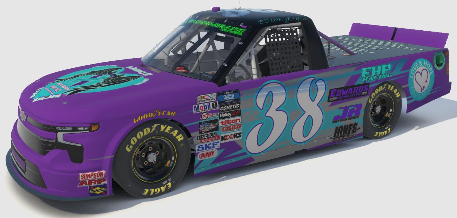 Jesse Watson Memorial #38 Edmond Jones by Eddie Jones Jr - Trading Paints