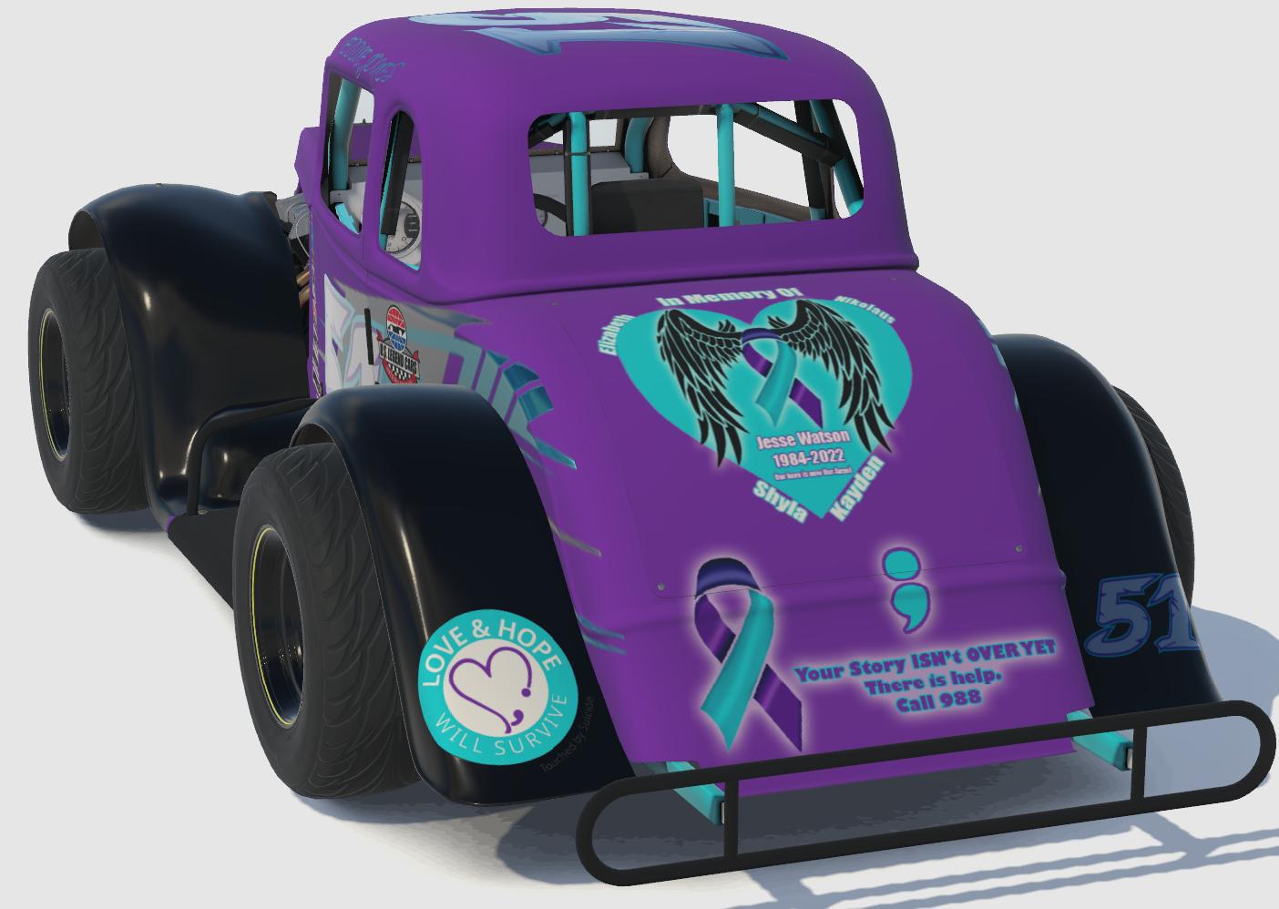 Jesse Watson Memorial #51 Edmond Jones by Eddie Jones Jr - Trading Paints