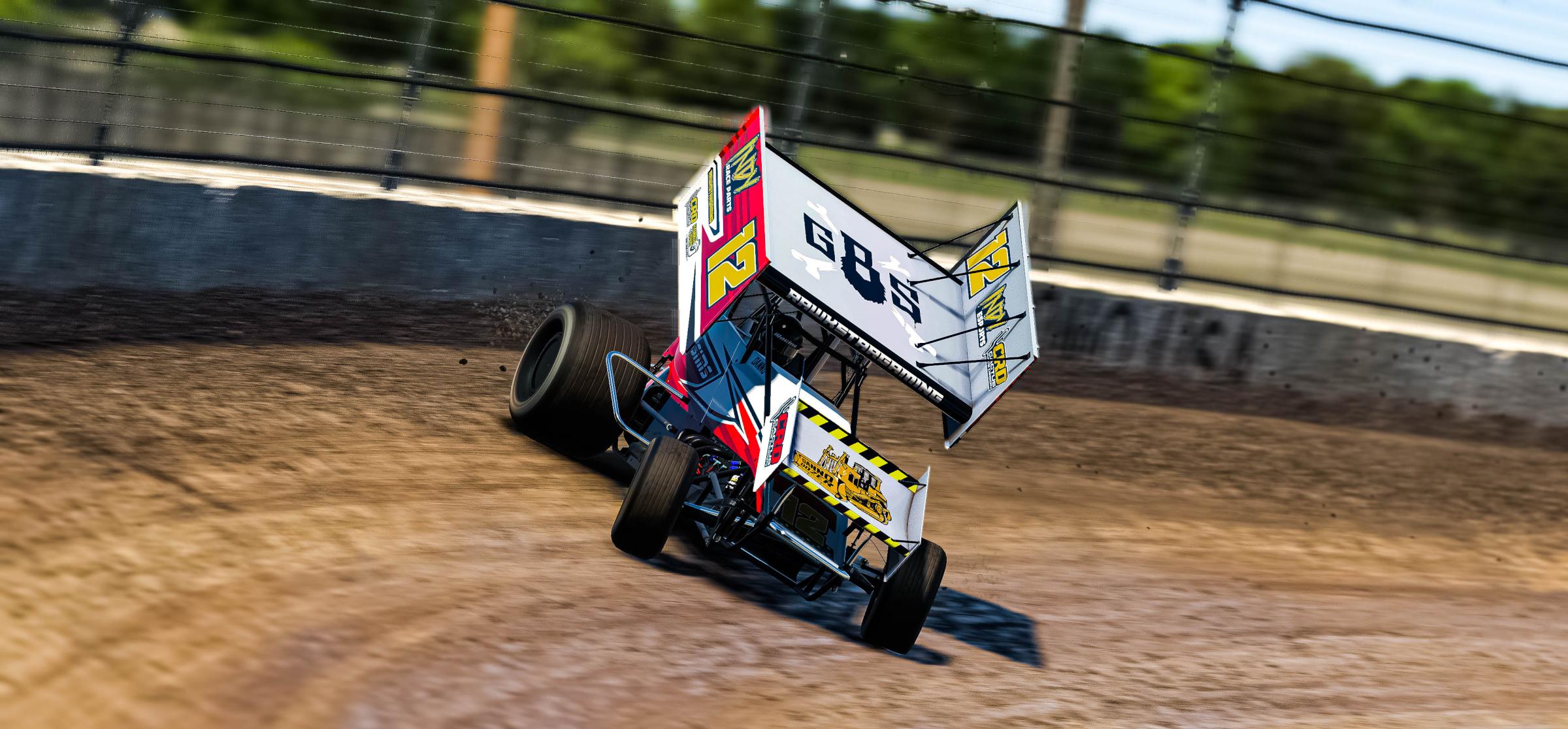 Dan Lindsey X Robert Ballou Indy Race Parts Esports Winged Sprint Car ...