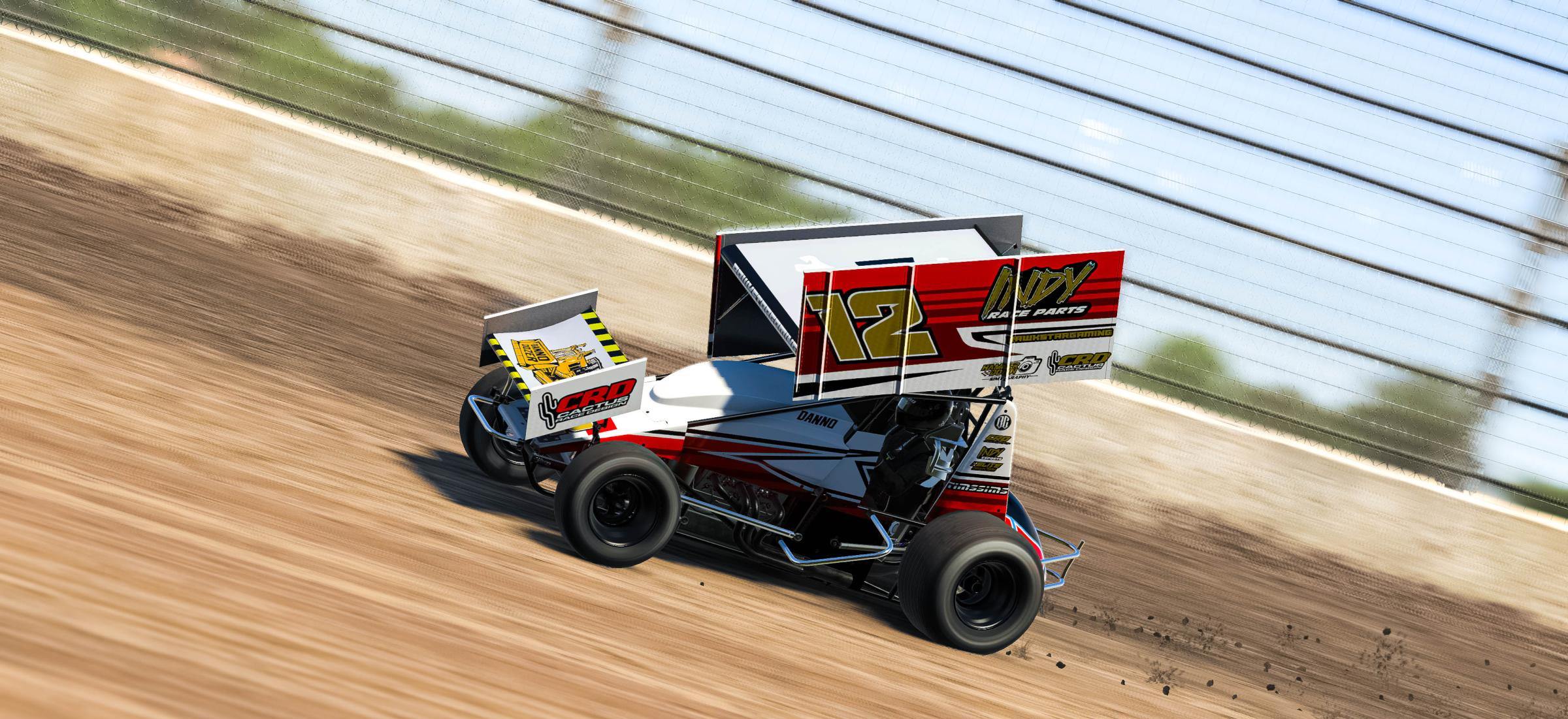 Dan Lindsey X Robert Ballou Indy Race Parts Esports Winged Sprint Car ...