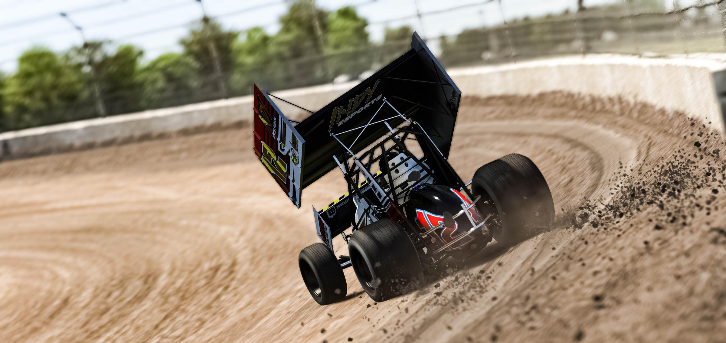 Dan Lindsey X Robert Ballou Indy Race Parts Esports Winged Sprint Car ...