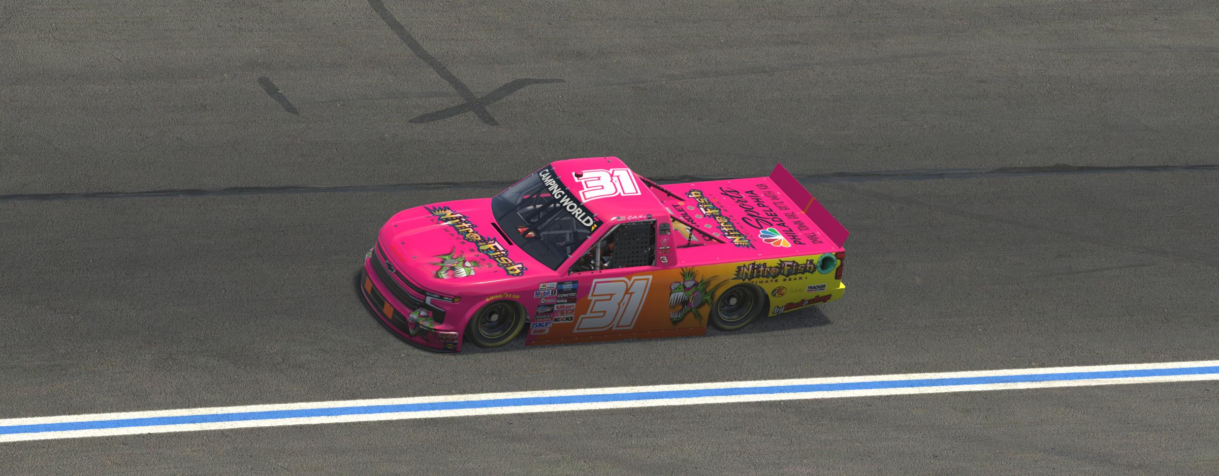 Nitro Fish Silverado Breast Cancer Awareness by Bobby Grey - Trading Paints