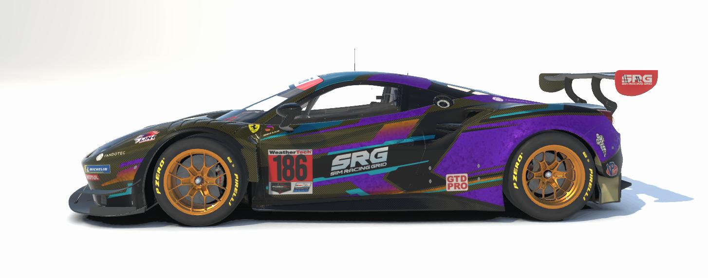 SRG - FERRARI 488 GT3 EVO KEVLAR IMSA by David K J. - Trading Paints
