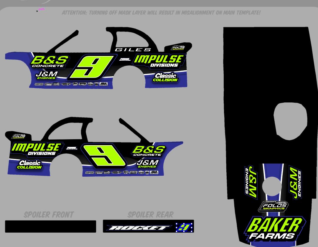 DLM V2 9 GILES NEON 22 by Tanner Folds - Trading Paints