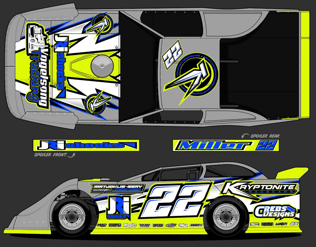 Corey Miller Late Model (Blue) by Bo C. - Trading Paints