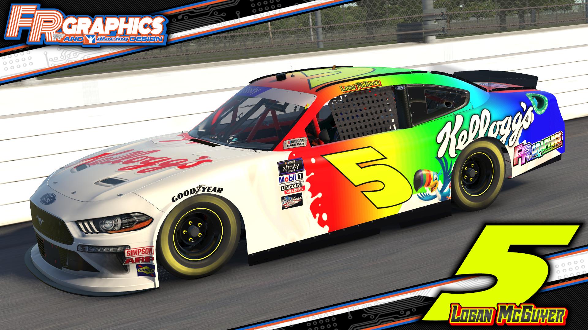 Logan McGuyer 2022 Kellogs NASCAR Xfinity Series Ford Mustang by Jason ...