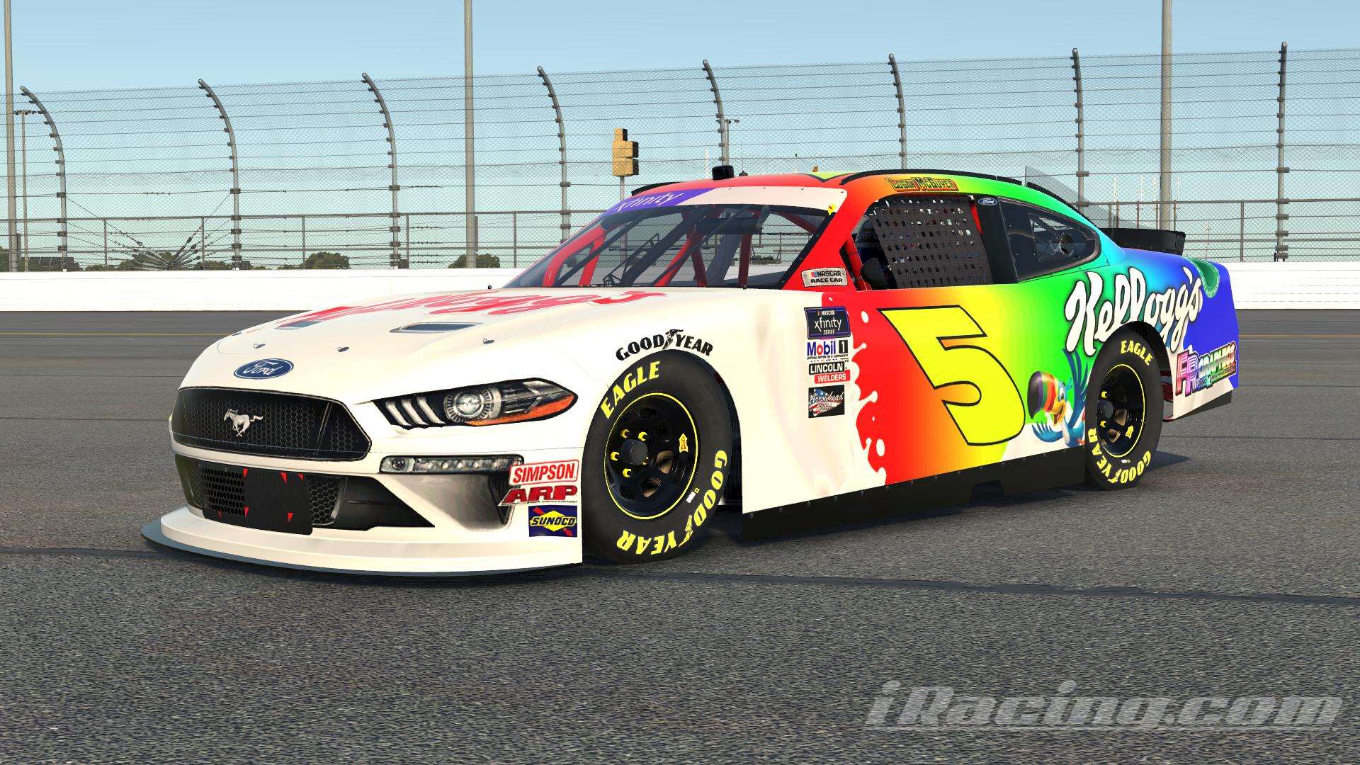 Logan McGuyer 2022 Kellogs NASCAR Xfinity Series Ford Mustang by Jason ...