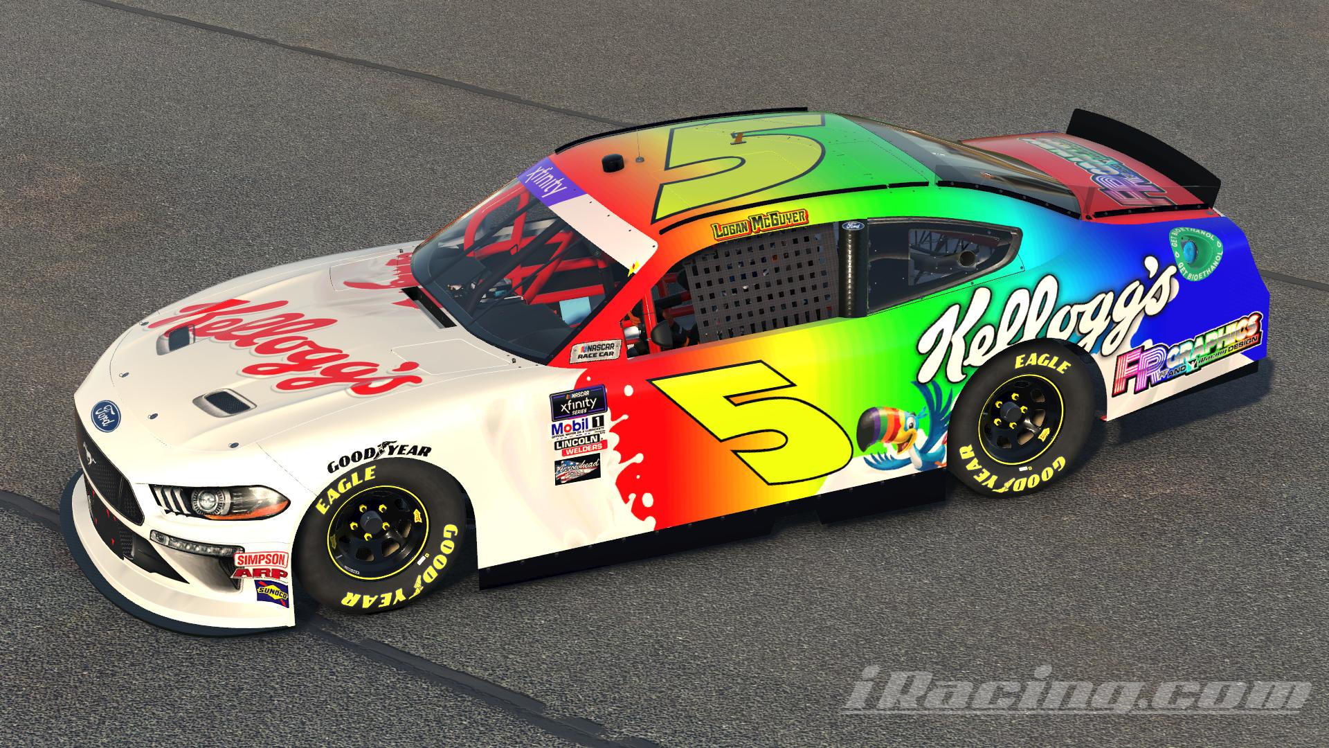 Logan McGuyer 2022 Kellogs NASCAR Xfinity Series Ford Mustang by Jason ...
