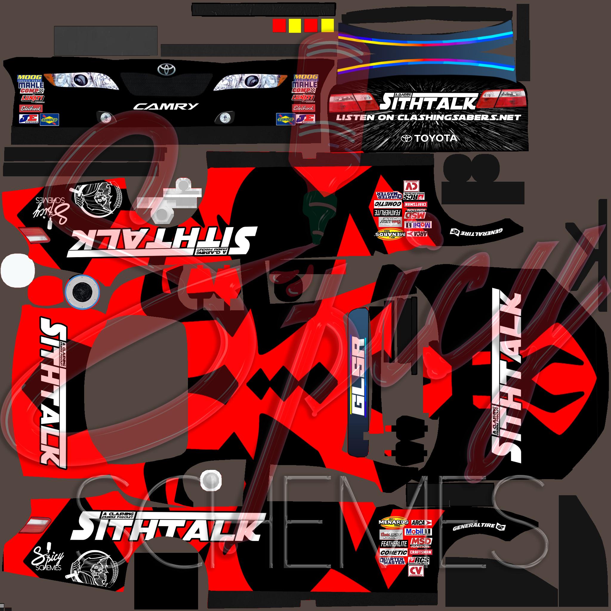 Toyota Camry ARCA Sith Talk Sim Stamp by Sam B. - Trading Paints