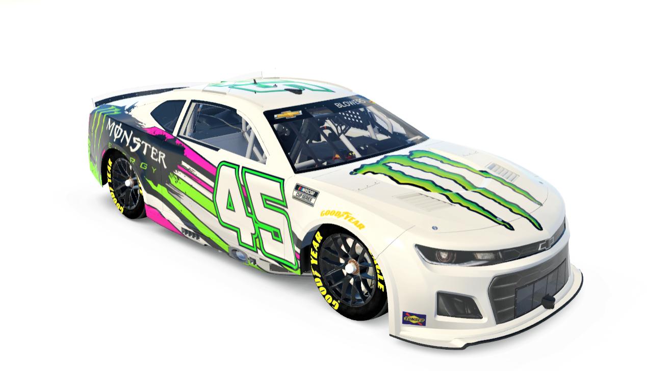 Tyler Reddick 2023 23XI #45 Monster Chevy by Bobby B. - Trading Paints