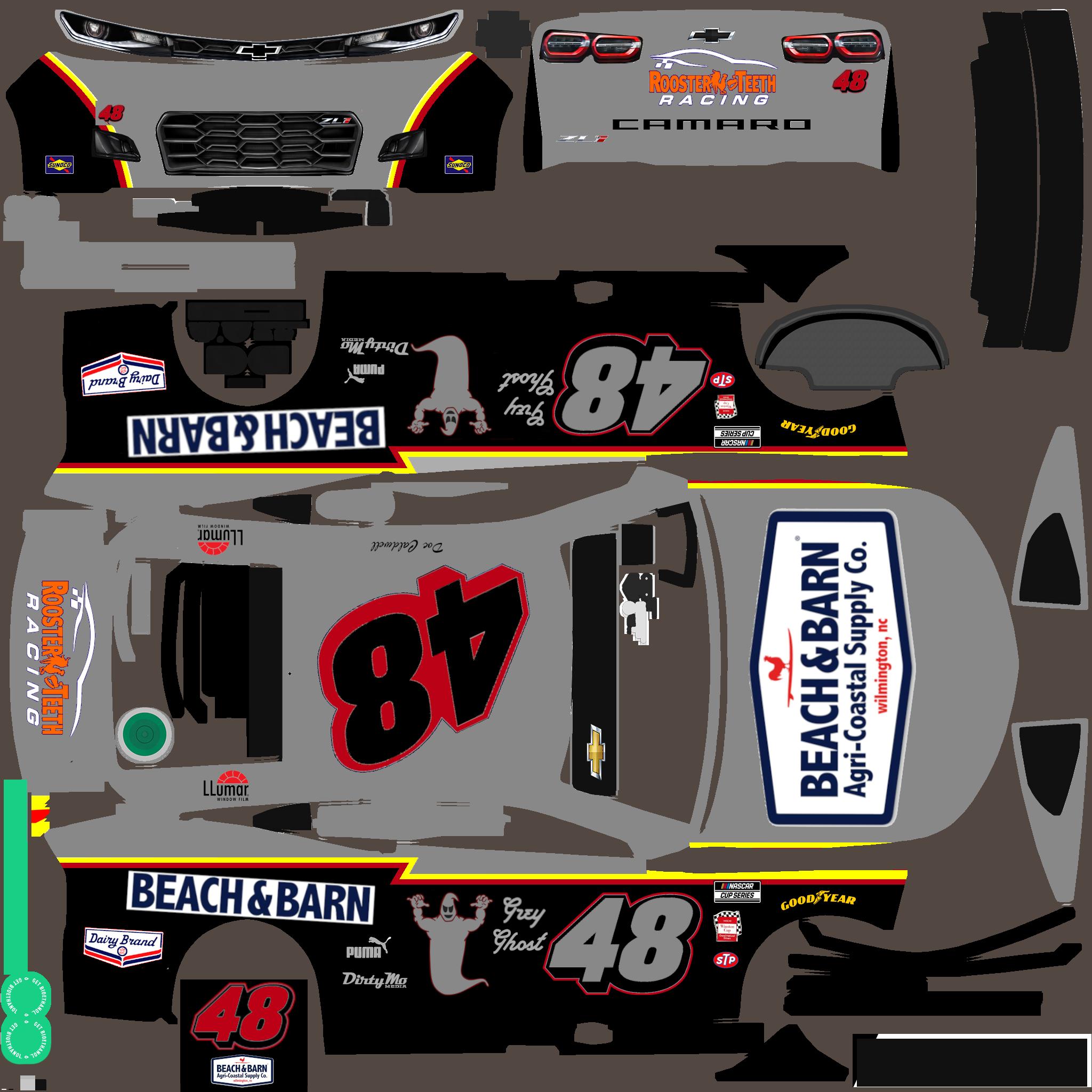 Beach & Barn Grey Ghost Num 48 Chevy Nextgen by Thomas Caldwell ...