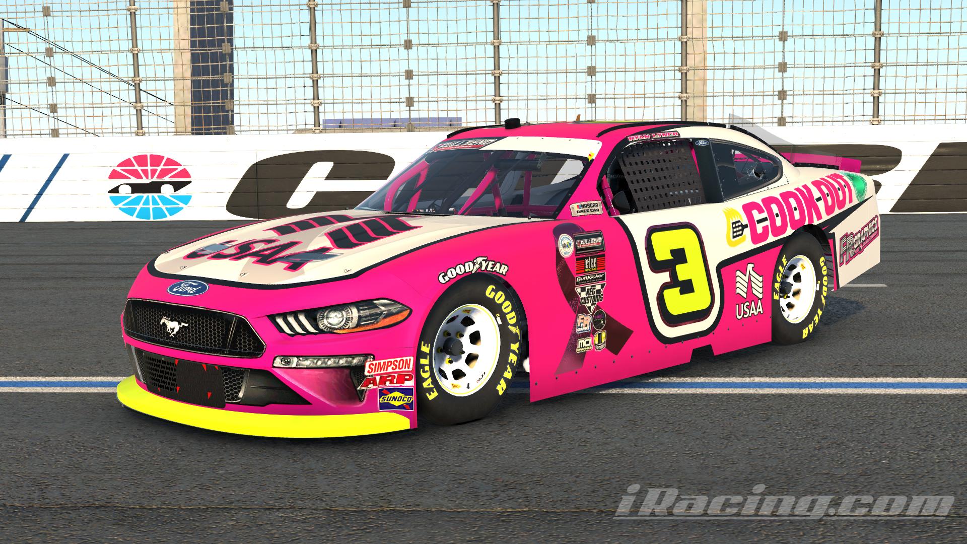 Ryan Lynch 2022 Breast Cancer Awareness Xfinity Ford Mustang FSRS by ...